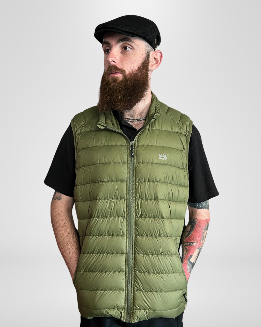 Mac In A Sac Mens Synergy Gilet- Khaki — PJ Outdoors