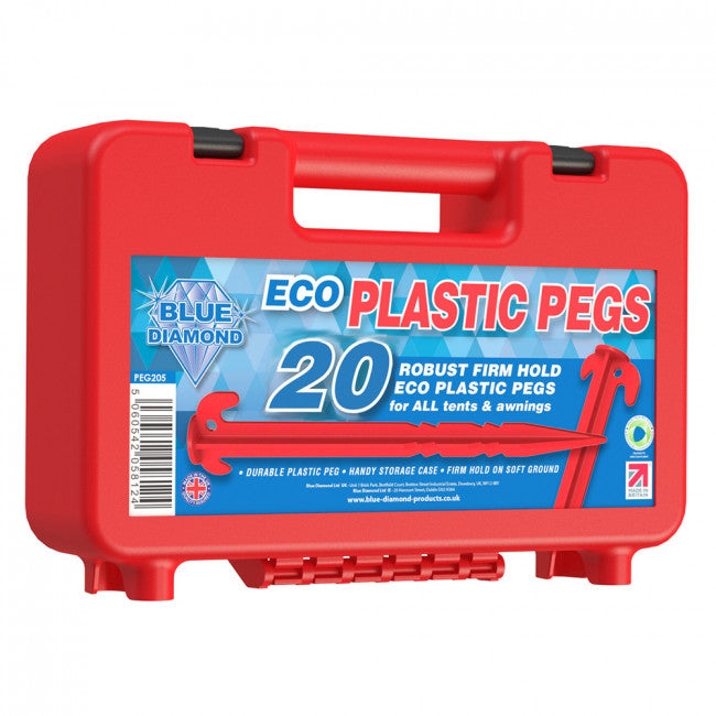 Blue Diamond Eco Plastic Peg Box (20) — PJ Outdoors