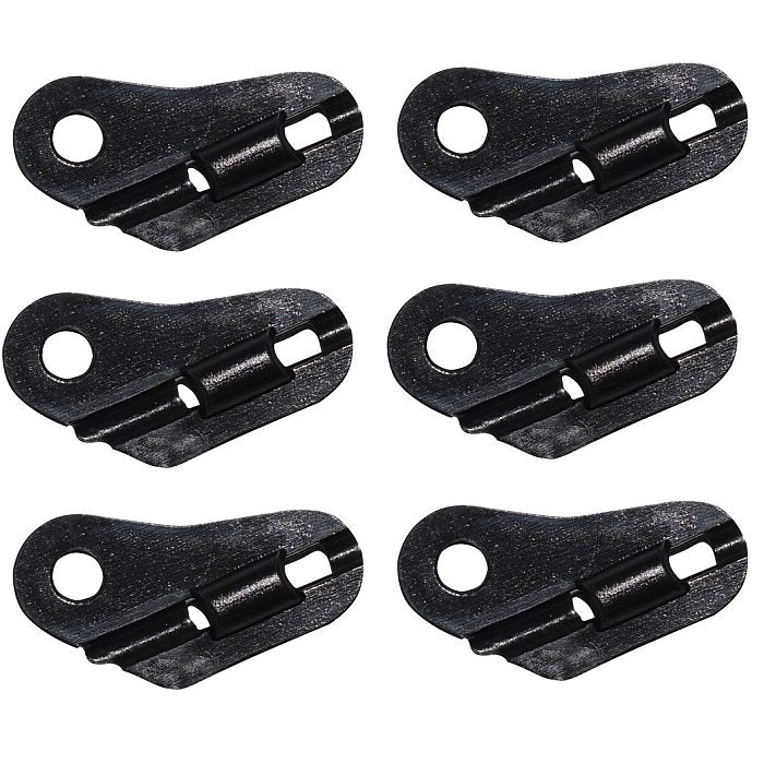Strider Triangular Guy Line Runner Black Plastic Pack Of 6 — PJ Outdoors